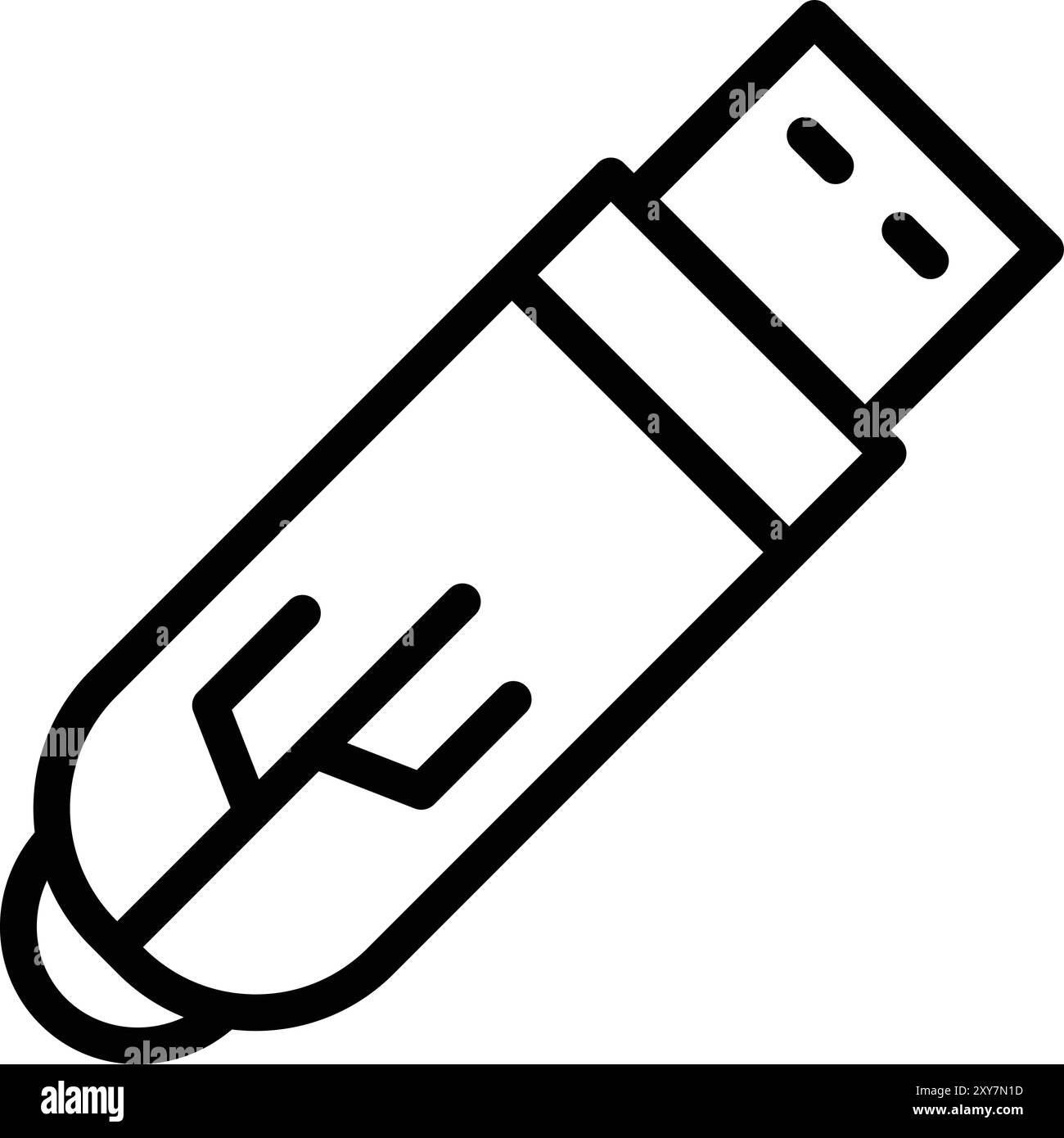 Usb flash drive pen drawing Black and White Stock Photos & Images - Alamy