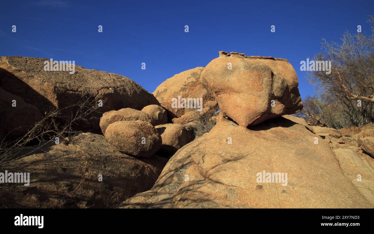 Rock formation in the Erongo Mountains in Namibia Stock Photo - Alamy