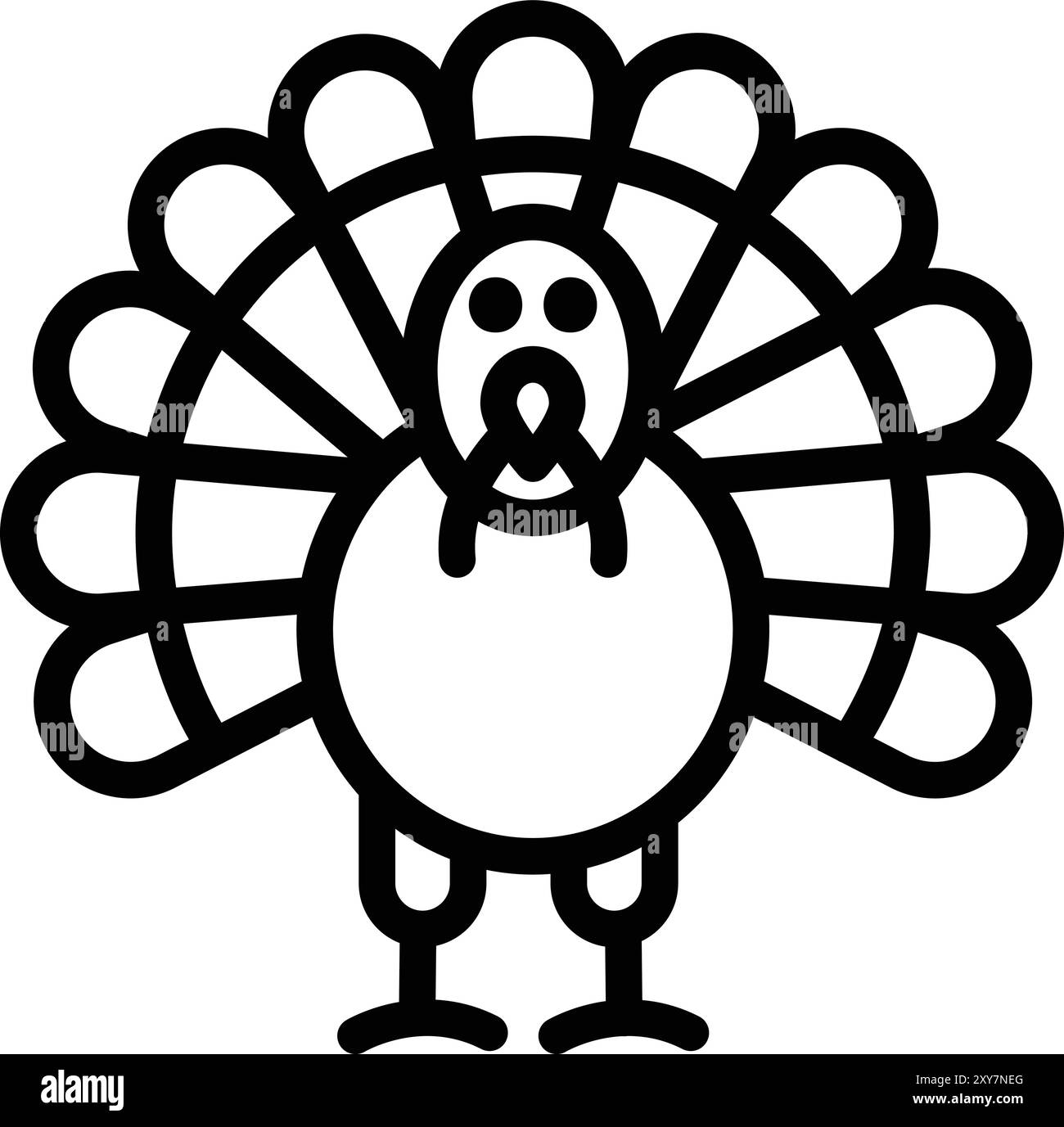 Turkey chicken Vector Icon Design Illustration Stock Vector Image & Art ...