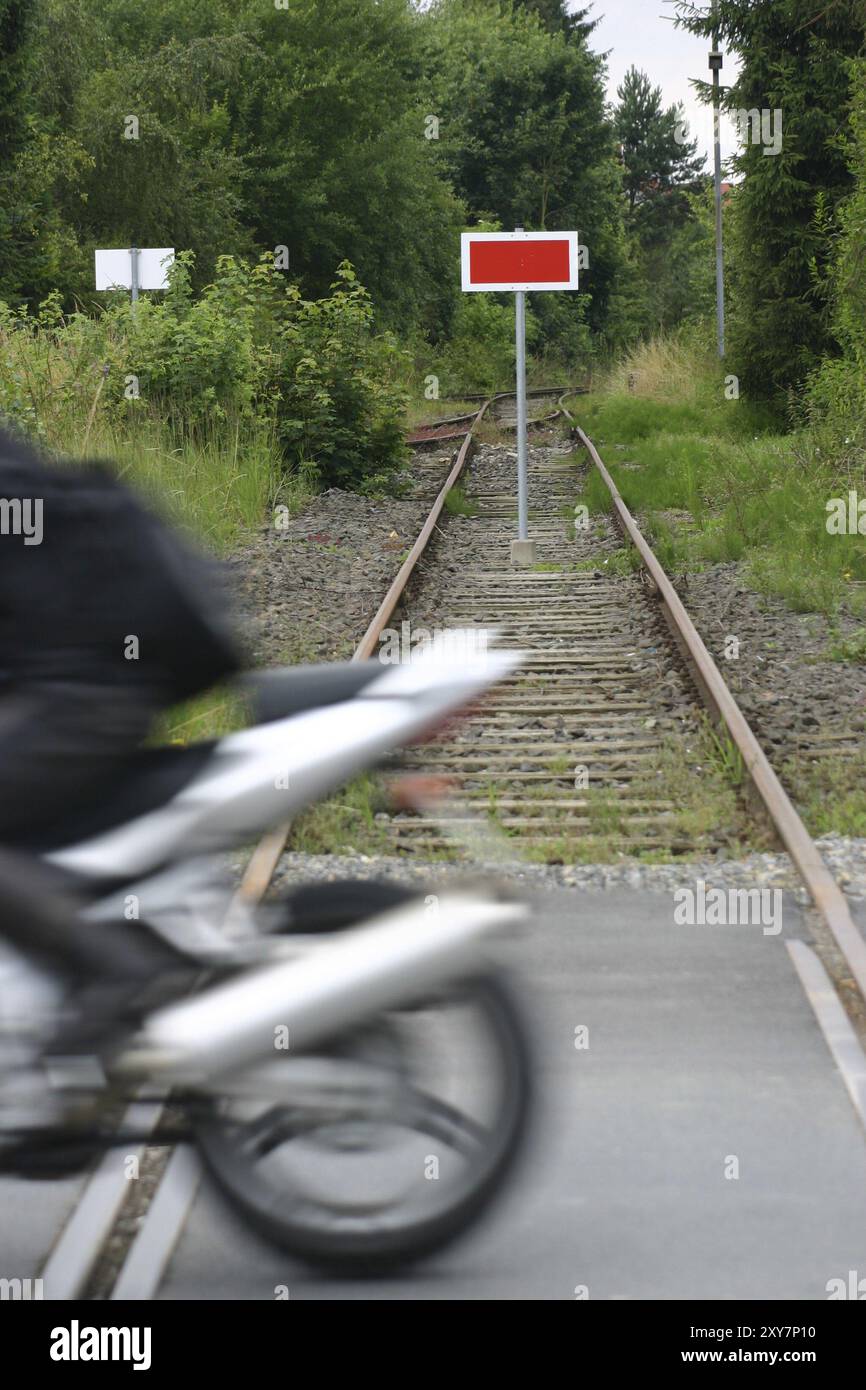 Railway line blocked hi-res stock photography and images - Alamy