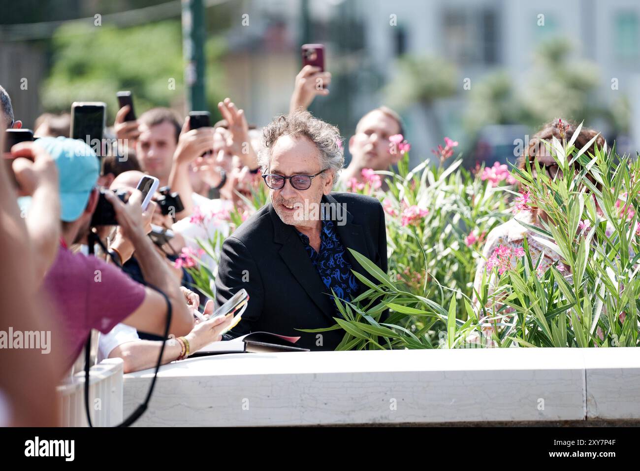 VENICE, ITALY - AUGUST 28 2024 - Tim Burton, Winona Ryder, Jenna Ortega ...