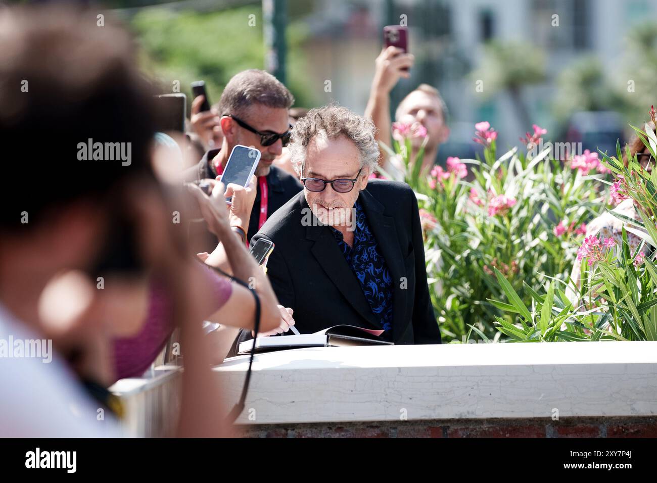 VENICE, ITALY - AUGUST 28 2024 - Tim Burton, Winona Ryder, Jenna Ortega ...