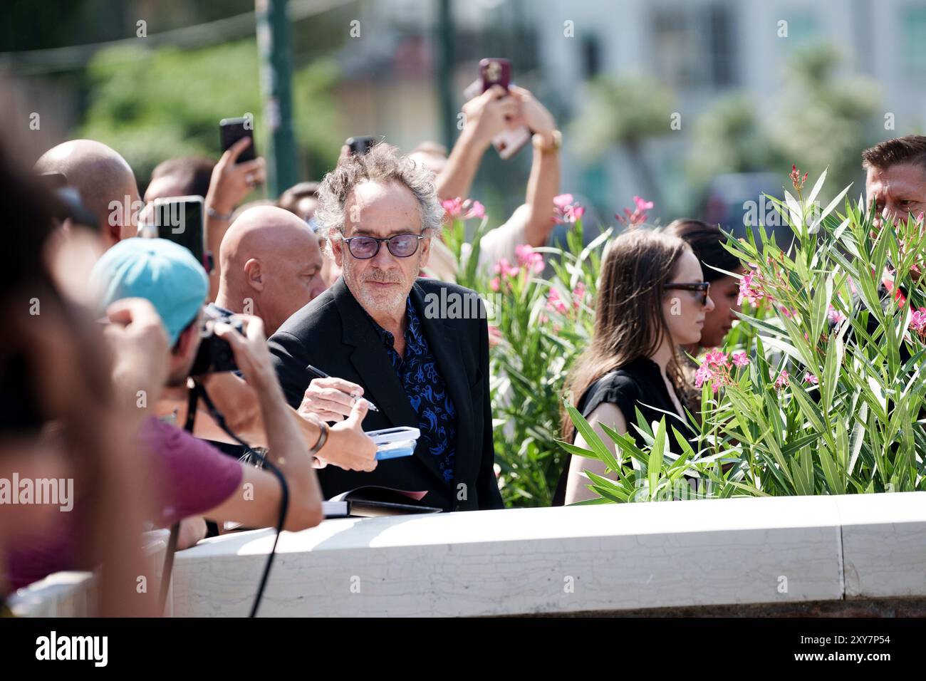 VENICE, ITALY - AUGUST 28 2024 - Tim Burton, Winona Ryder, Jenna Ortega ...