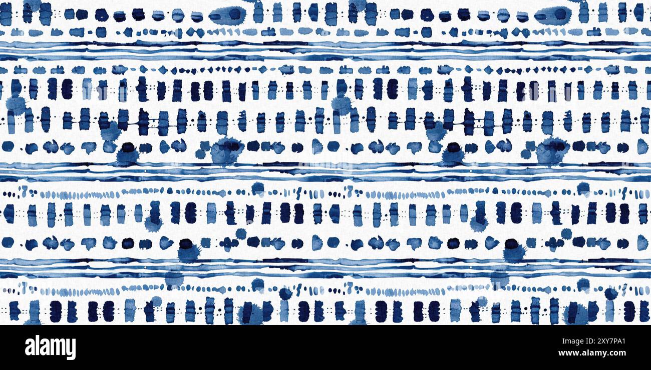 Modern blue white irregular beach stripe border for summer doodle ...