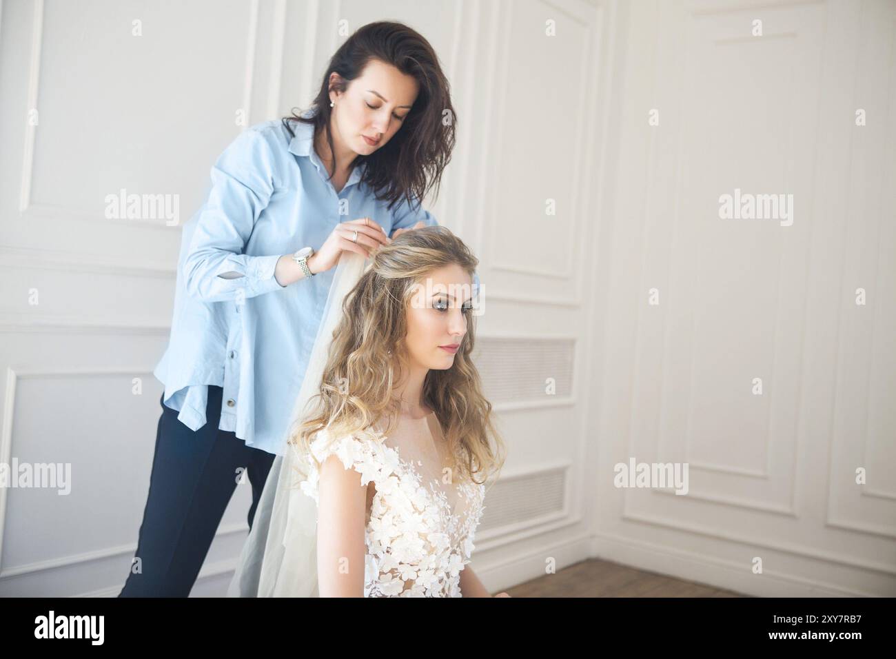 Beautiful nice woman preparing hi-res stock photography and images - Alamy