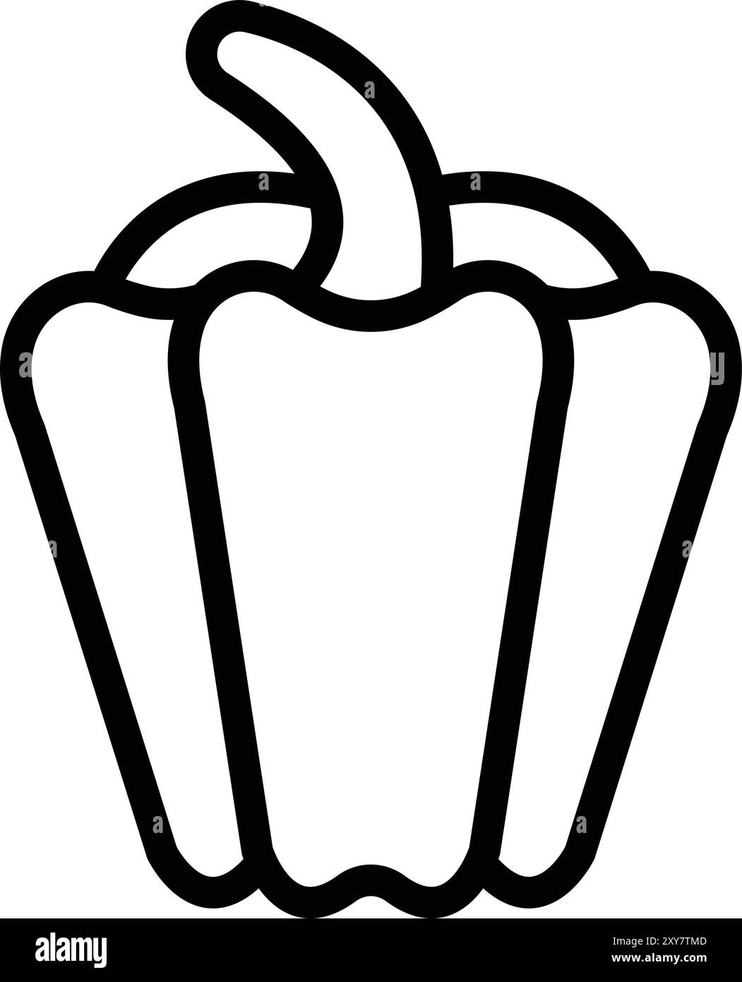 Capsicum Vector Icon Design Illustration Stock Vector Image & Art - Alamy