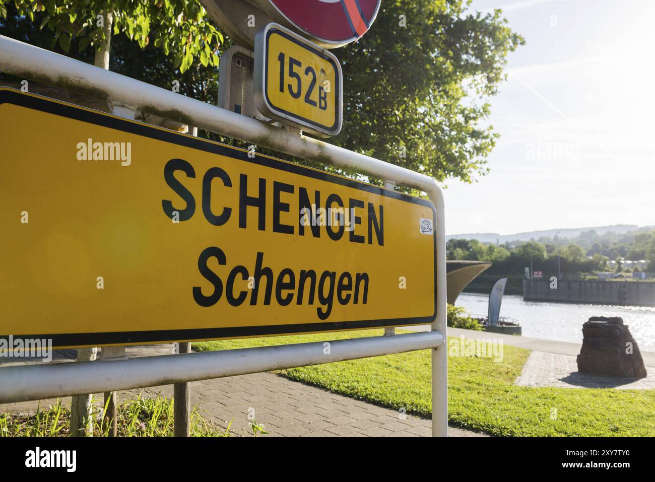 Schengen luxembourg sign schengen hi-res stock photography and images ...