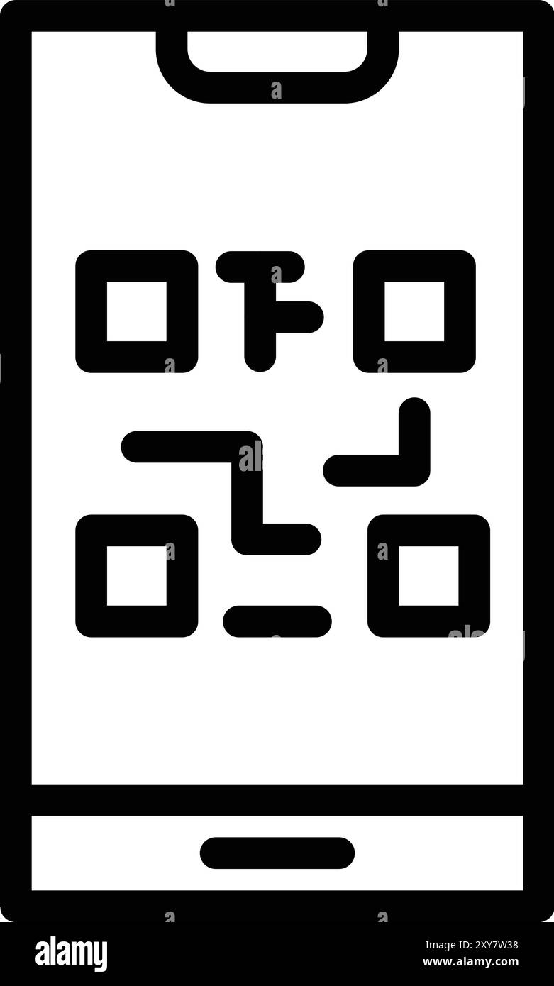 Qr code vector Black and White Stock Photos & Images - Alamy