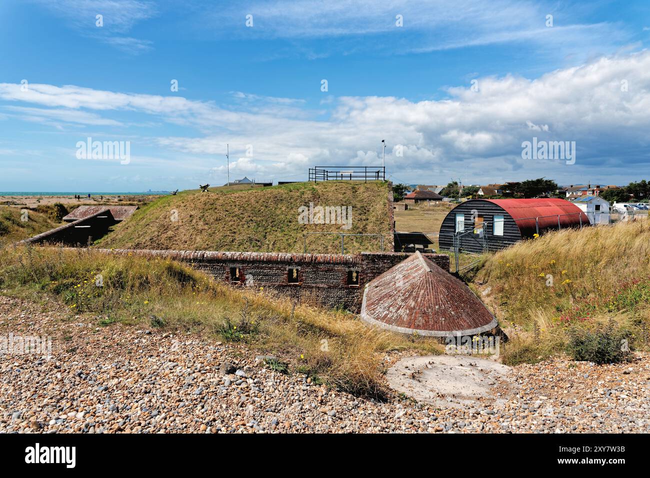 Shoreham fort by the entrance to Shoreham harbour West Sussex England ...