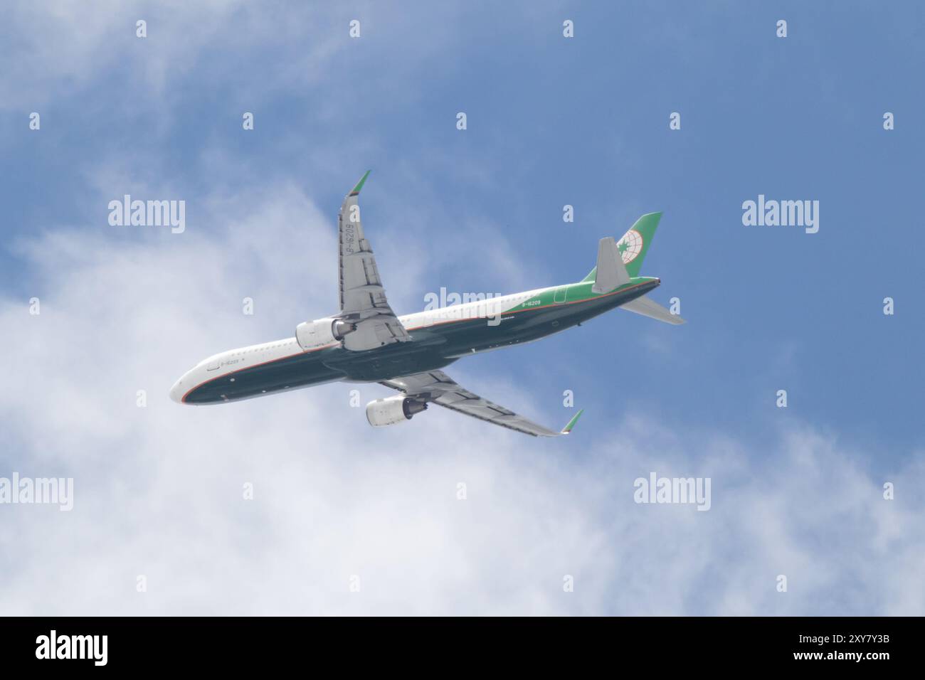 Chiangmai, Thailand - Auguest 28 2024: B-16209 Airbus A321 of EvaAir ...