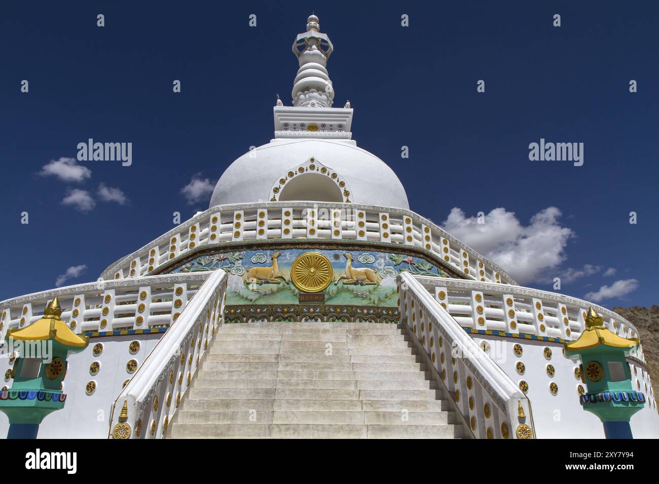 Shanti Stupa near Leh, Ladakh, India, Asia Stock Photo - Alamy