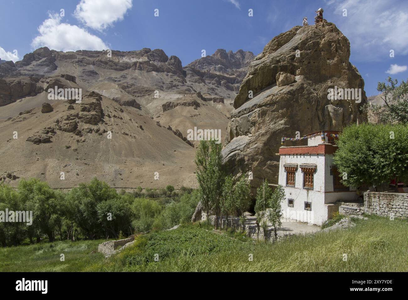 Chamba Monastery in Mulbekh, Ladakh, North India Stock Photo - Alamy