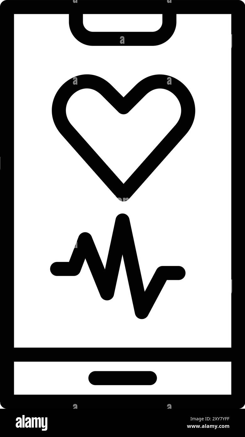 Heart rate icon collection hi-res stock photography and images - Alamy