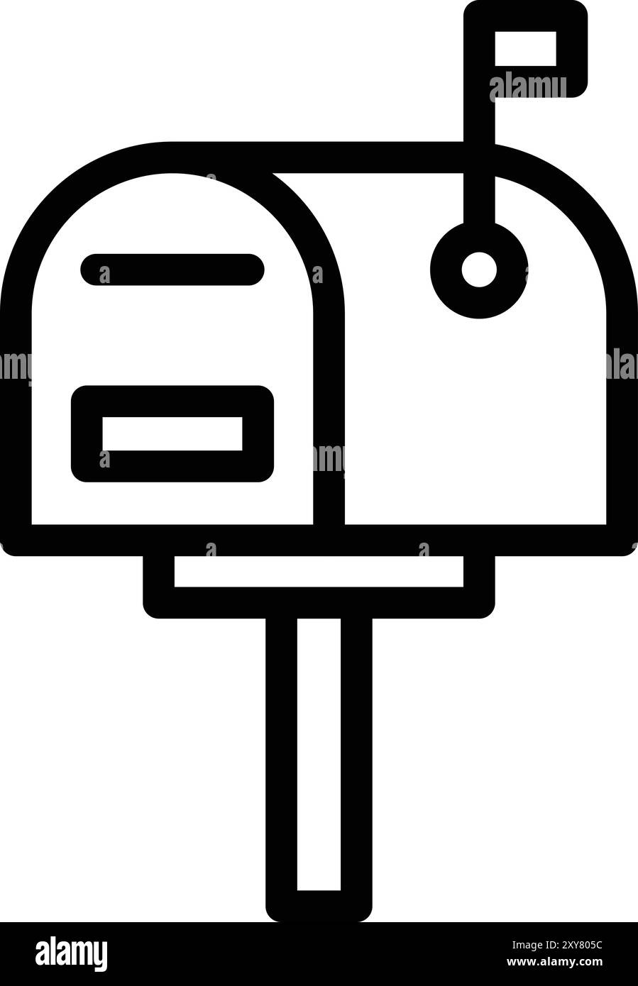 Mailbox Vector Icon Design Illustration Stock Vector Image & Art - Alamy