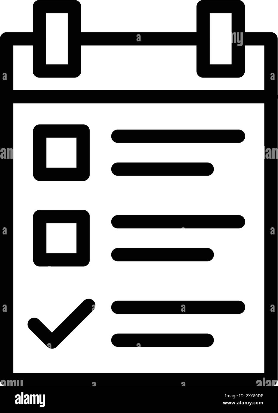 Checklist sheet Black and White Stock Photos & Images - Alamy