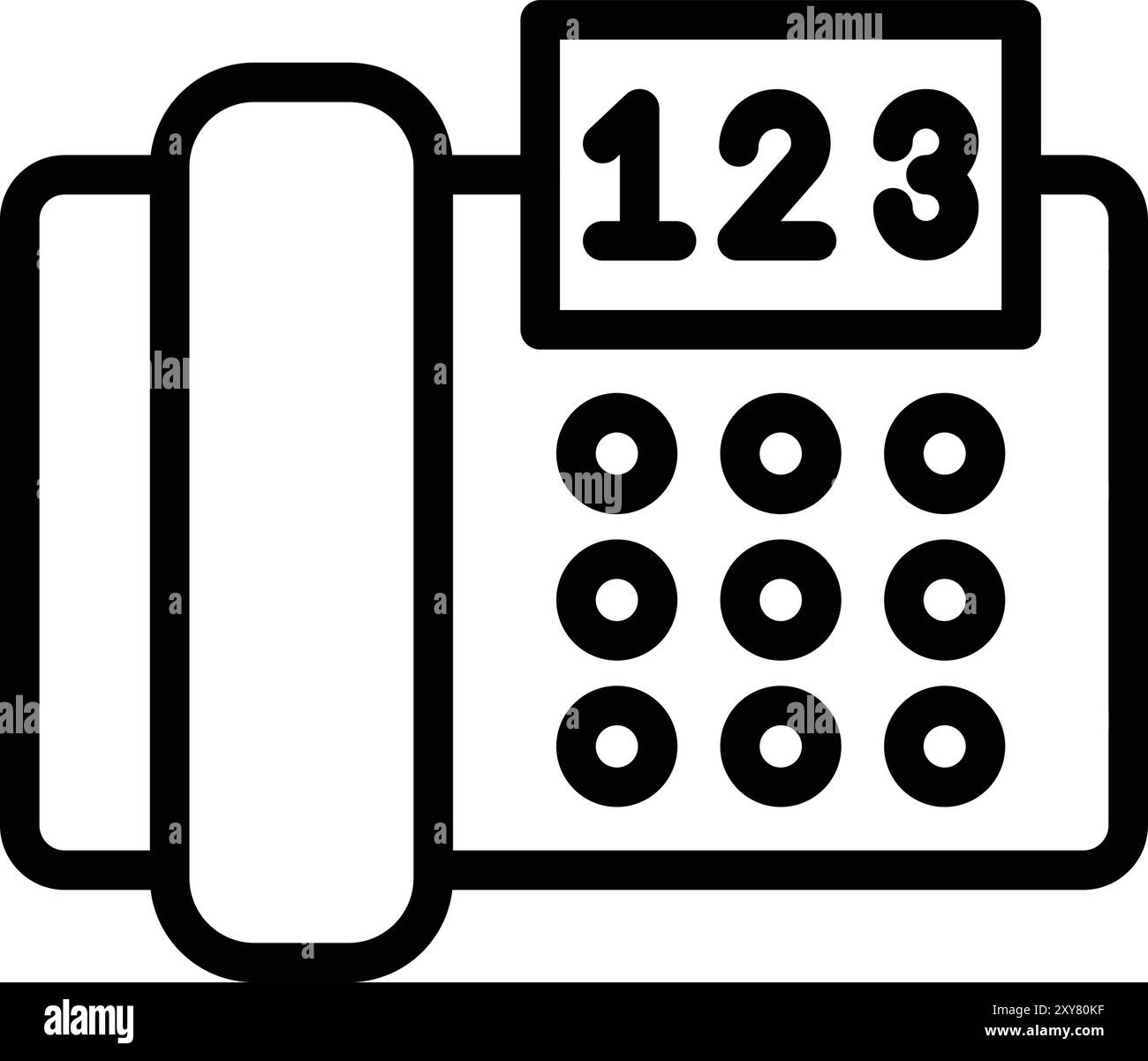 Telephone vector Black and White Stock Photos & Images - Alamy