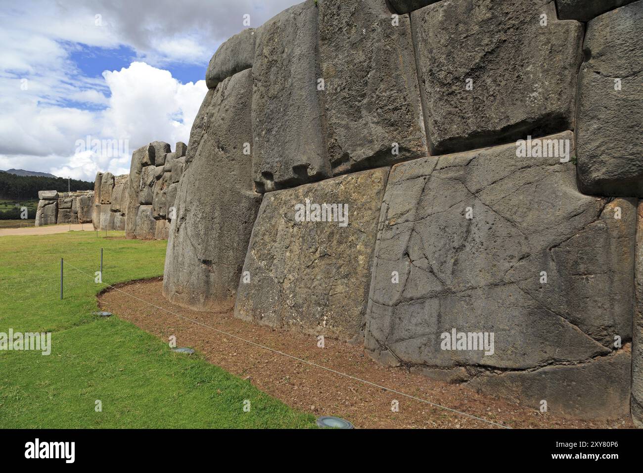 Seamless Inca wall in the Inca fortress Sacsayhuaman in Cusco Peru ...