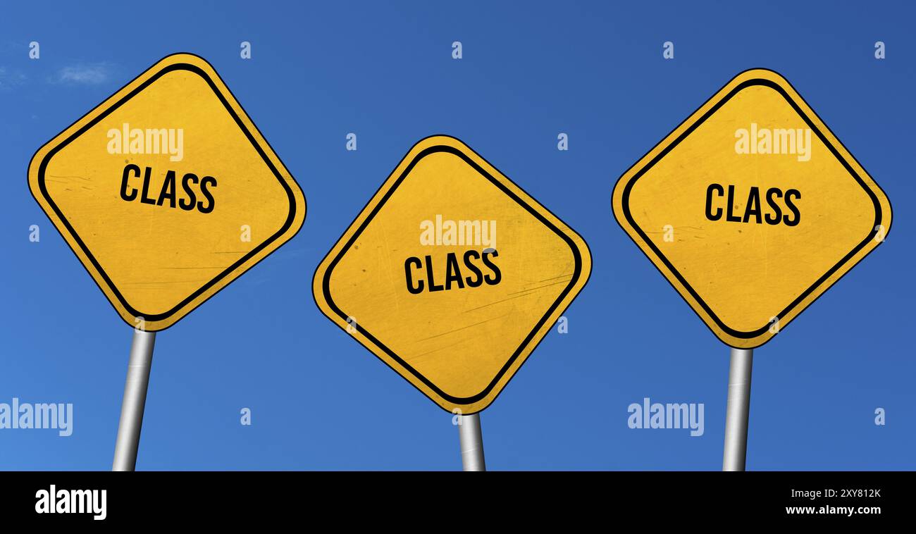 Class signs hi-res stock photography and images - Alamy