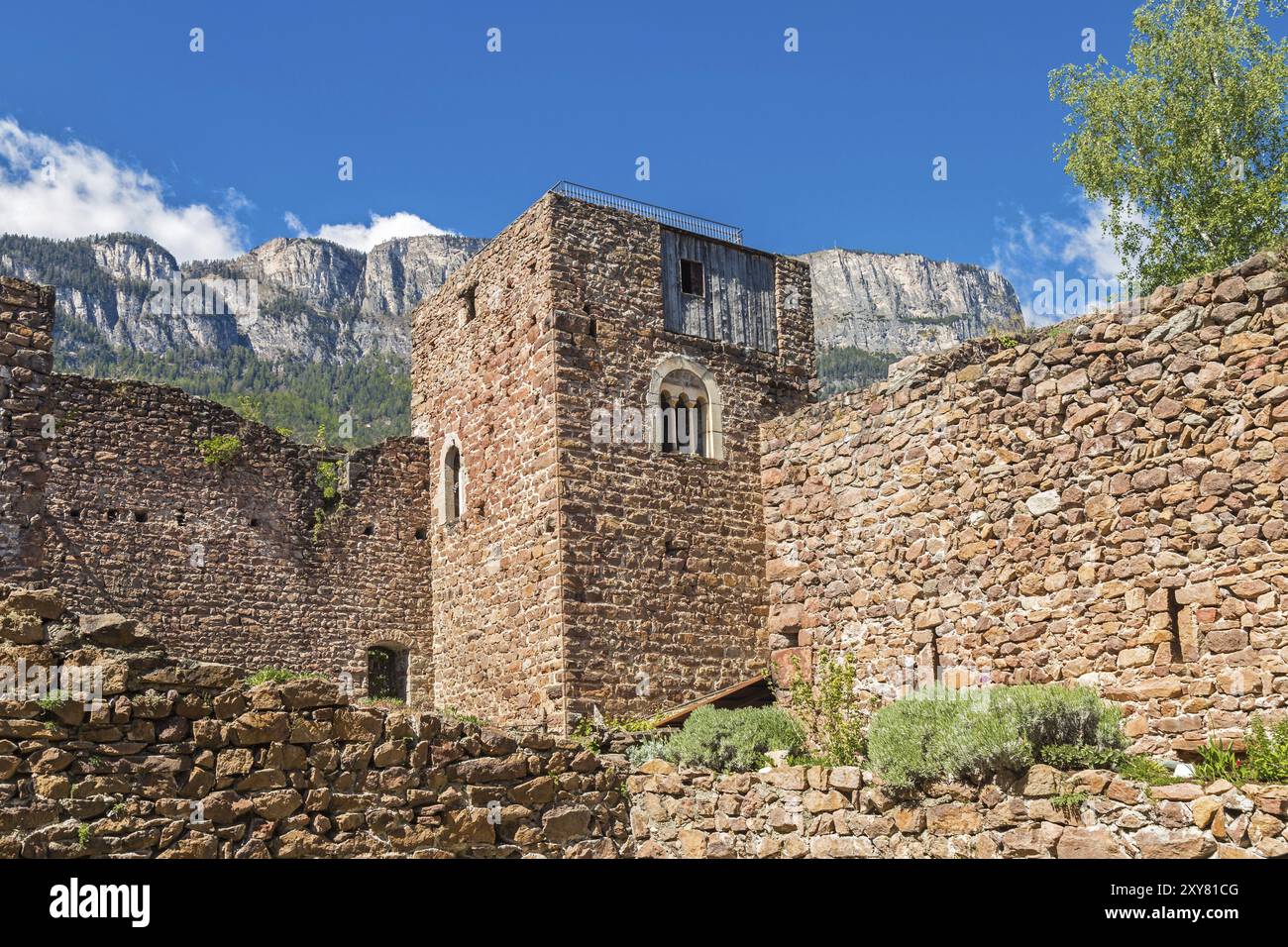 Three Castles Trail, Boymont, South Tyrol Stock Photo - Alamy