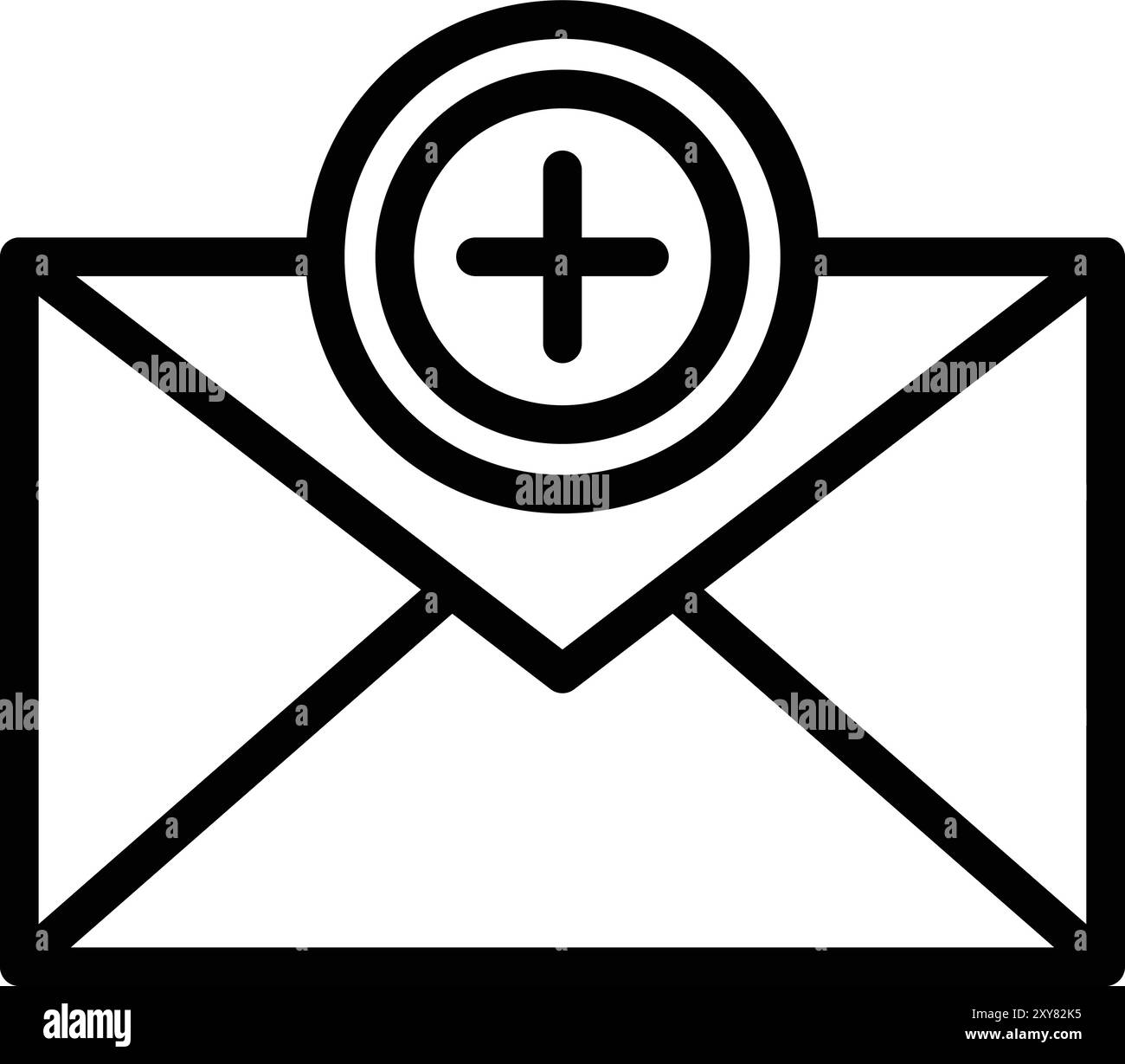 New message chat icon Black and White Stock Photos & Images - Alamy