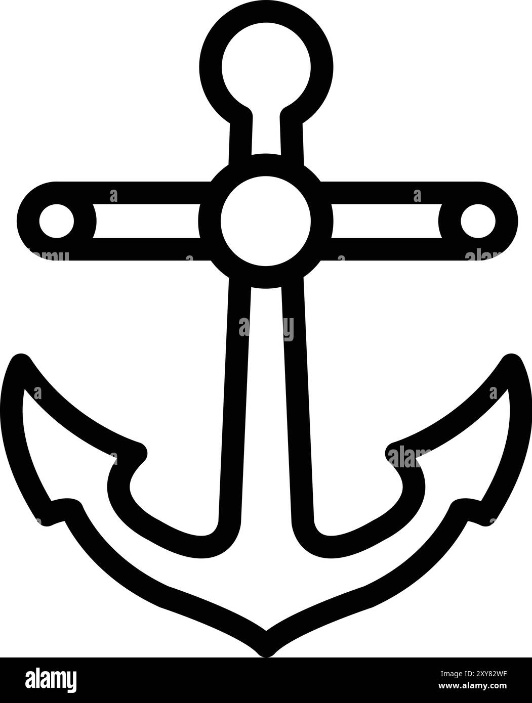 Anchor Vector Icon Design Illustration Stock Vector Image & Art - Alamy