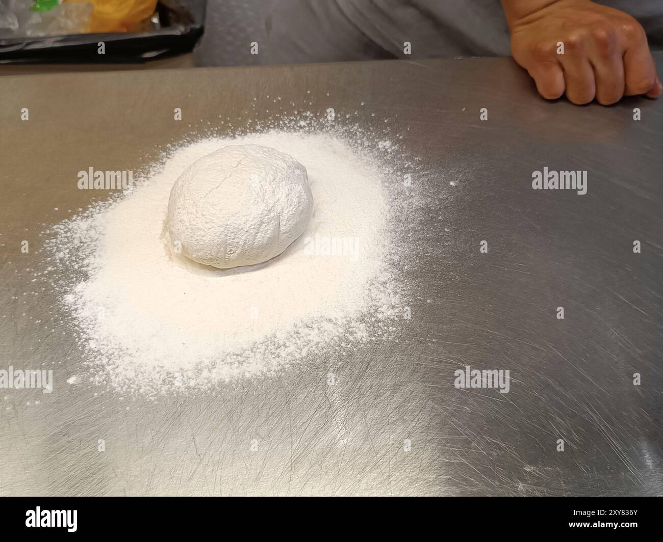 Making Italian calzone step by step, traditional Italian food Stock ...