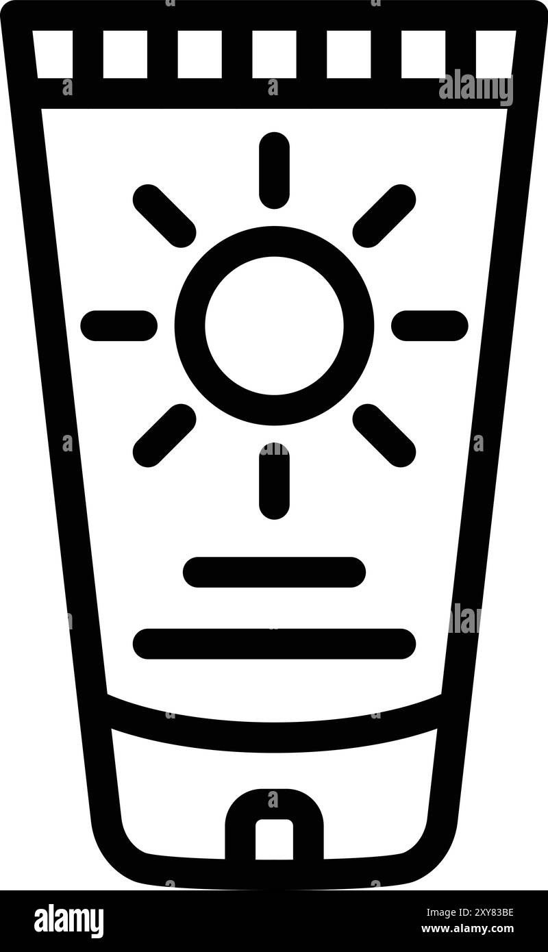 Sun cream Stock Vector Images - Alamy