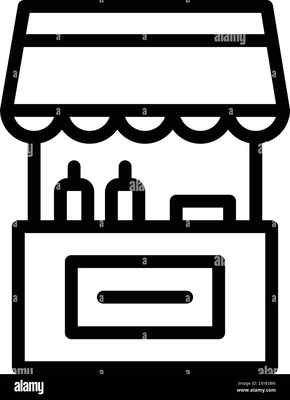 Food stall Vector Icon Design Illustration Stock Vector Image & Art - Alamy