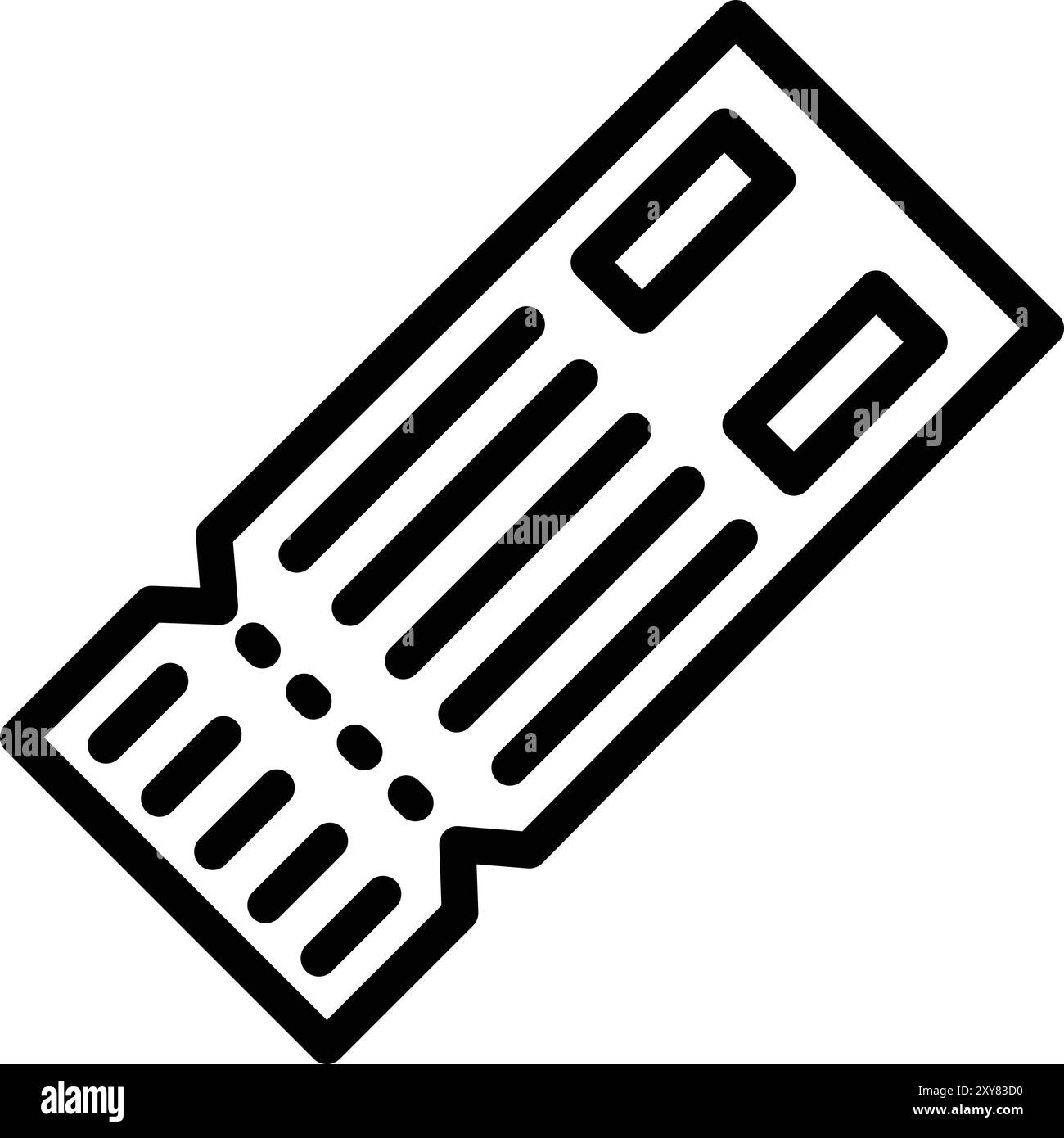 Plane ticket vector Black and White Stock Photos & Images - Alamy