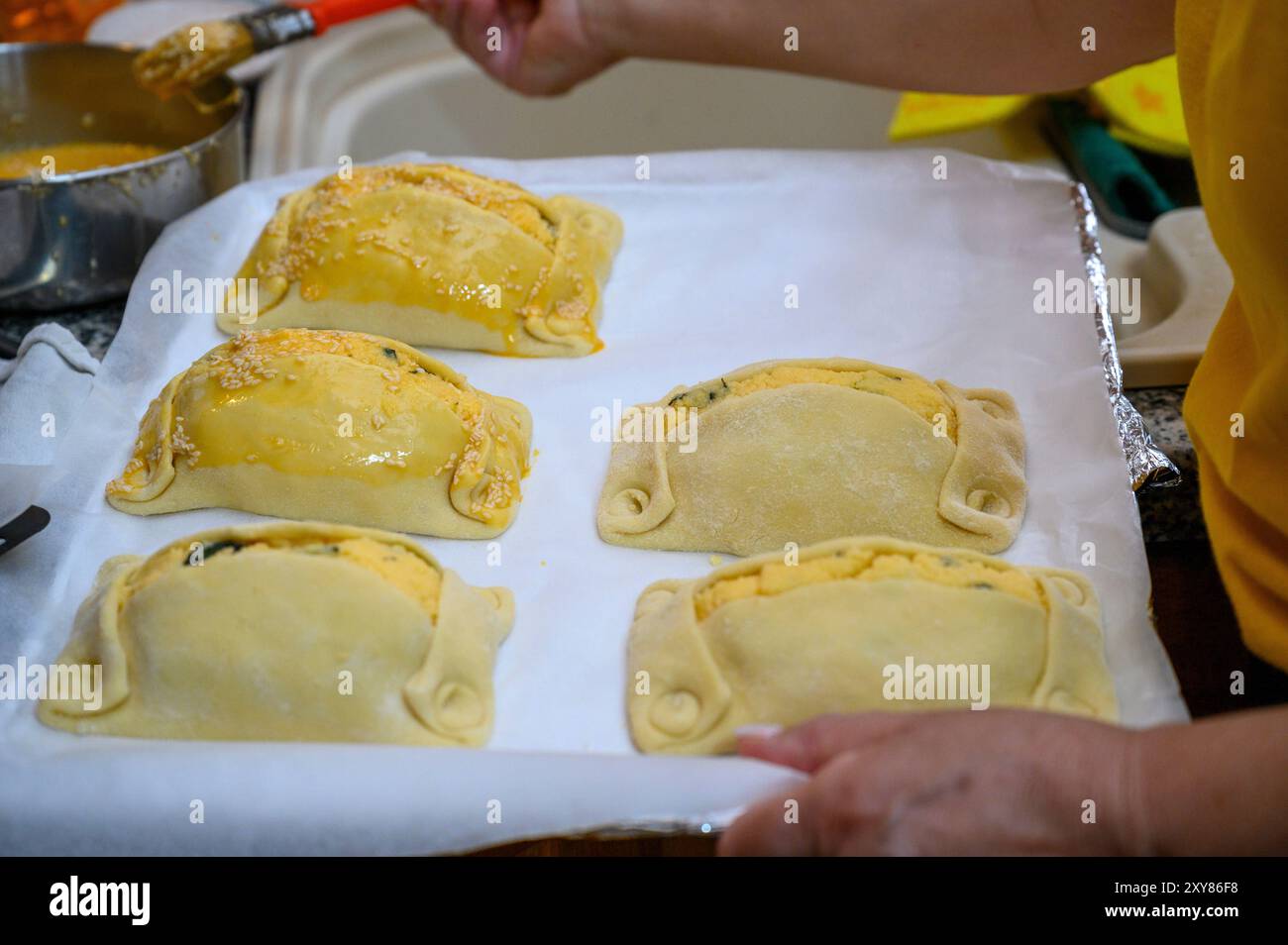 Traditional Cypriot Flaouna delicious Greek Easter Cheese Bread ...