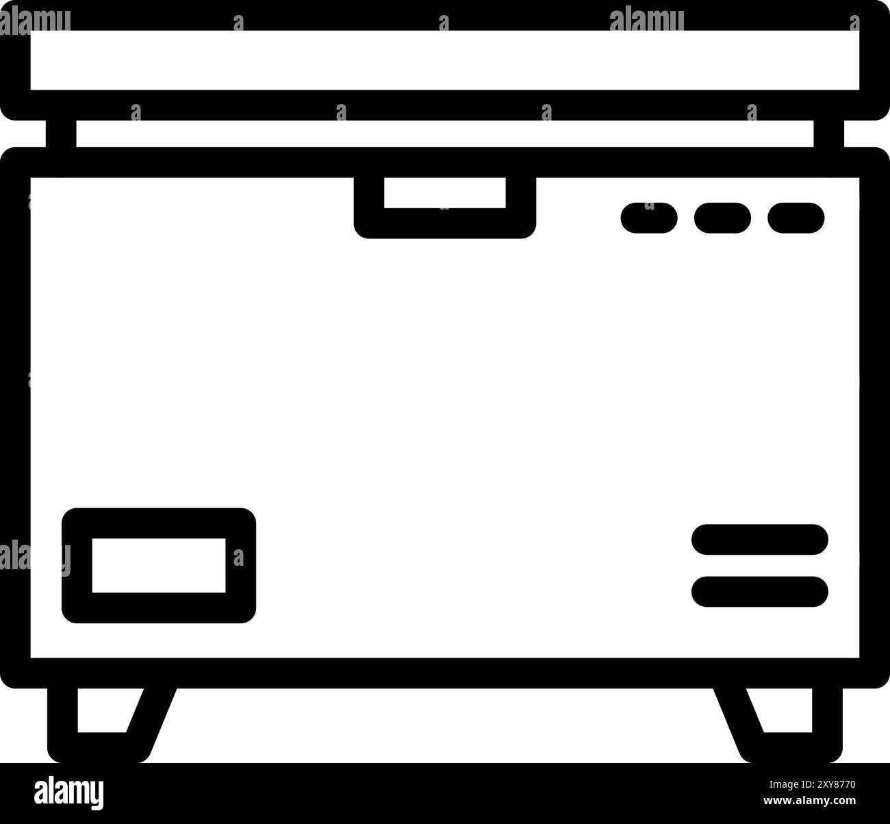 Freezer symbol icon Black and White Stock Photos & Images - Alamy