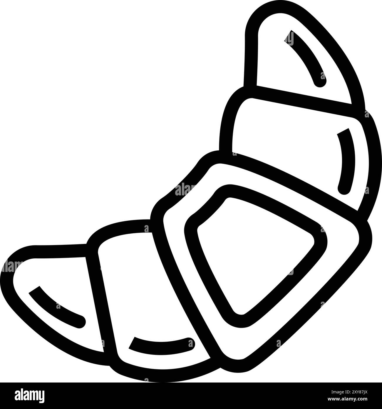 Croissant in french style Black and White Stock Photos & Images - Alamy