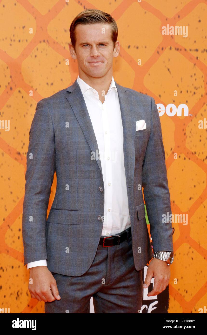 Nic Lamb at the Nickelodeon Kids' Choice Sports Awards 2016 held at the ...