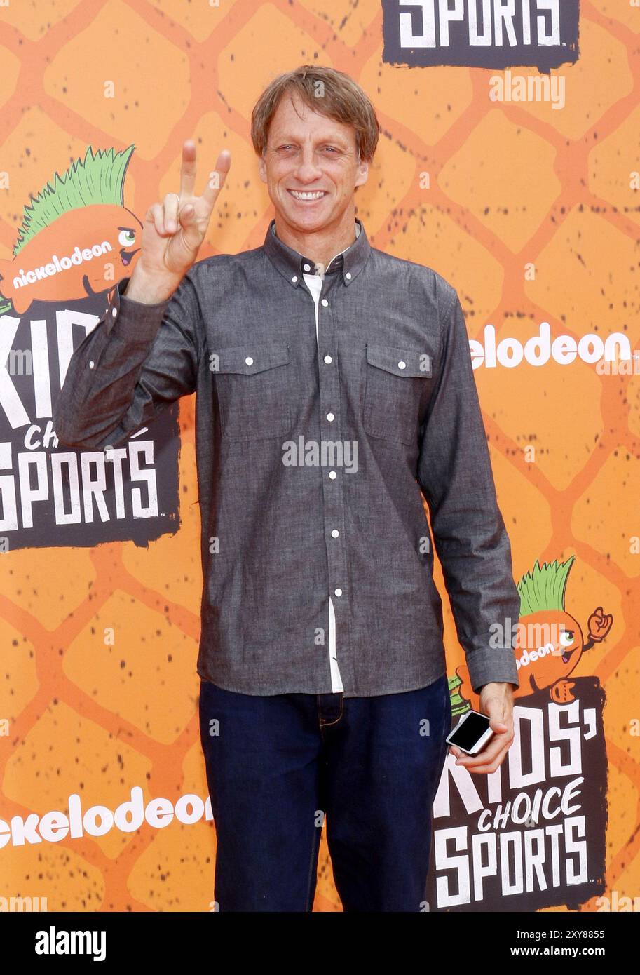 Tony Hawk at the Nickelodeon Kids' Choice Sports Awards 2016 held at ...