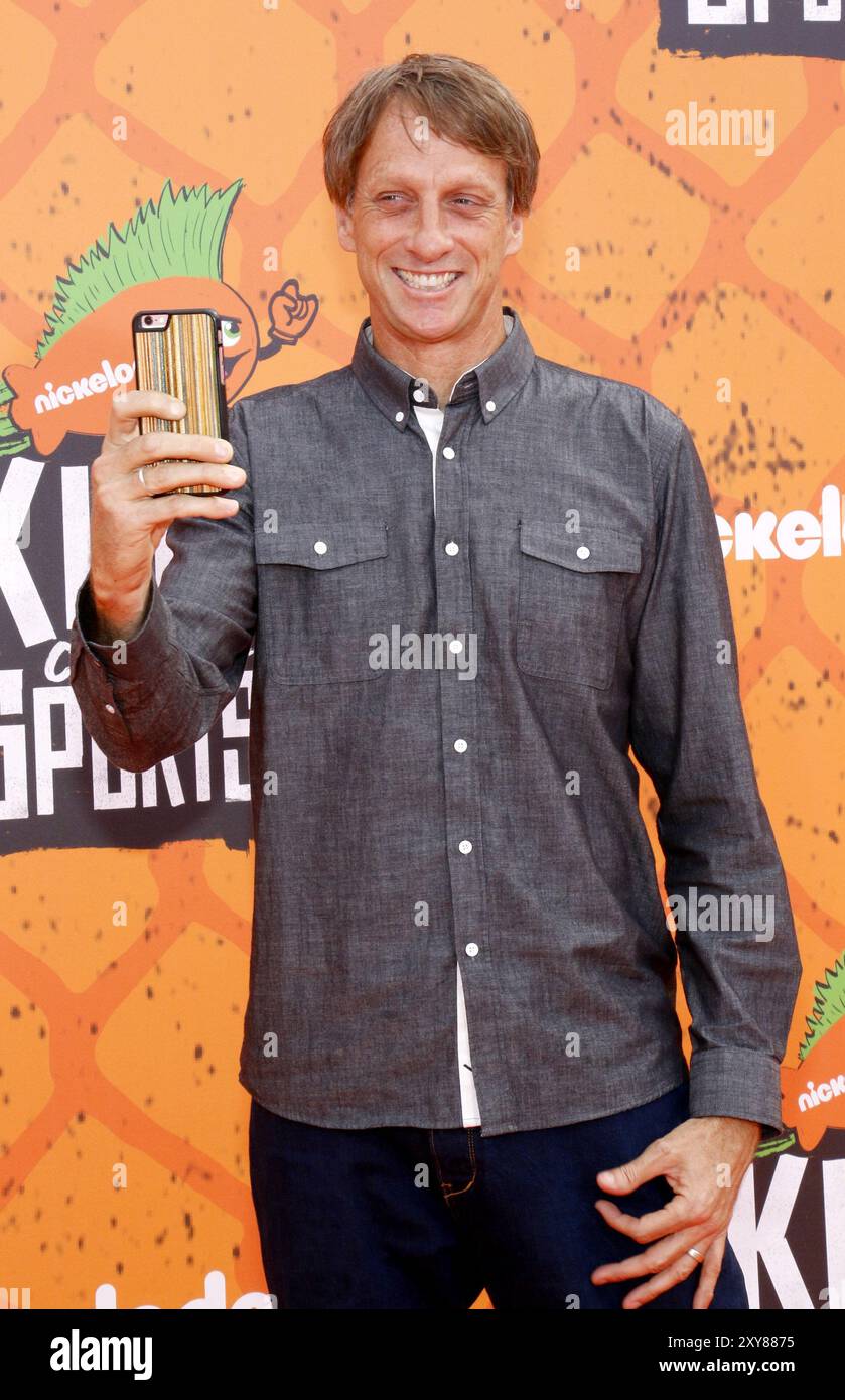 Tony Hawk at the Nickelodeon Kids' Choice Sports Awards 2016 held at ...