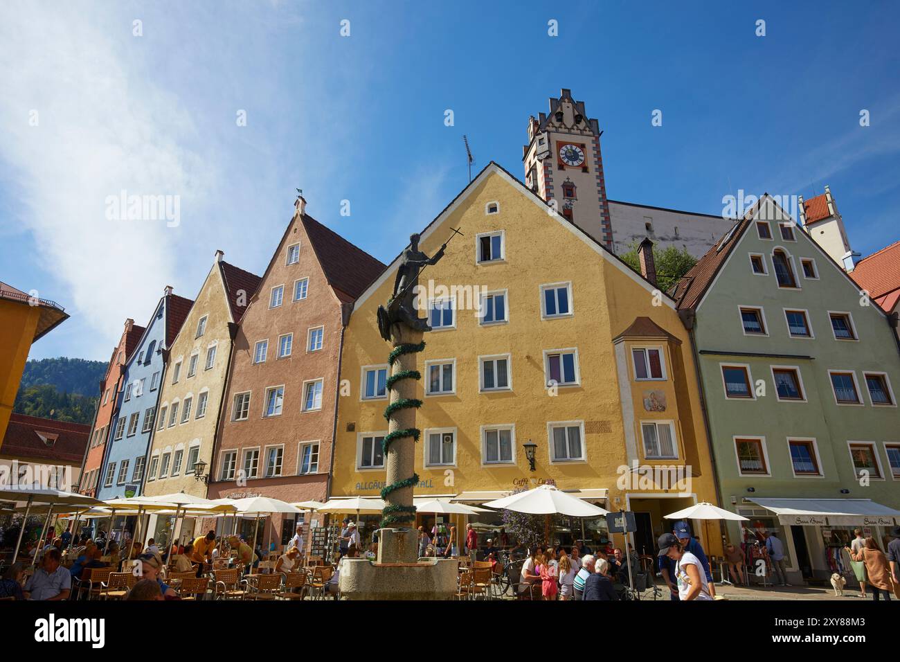 The traditional town of Fussen, Bavaria, Germany Stock Photo - Alamy