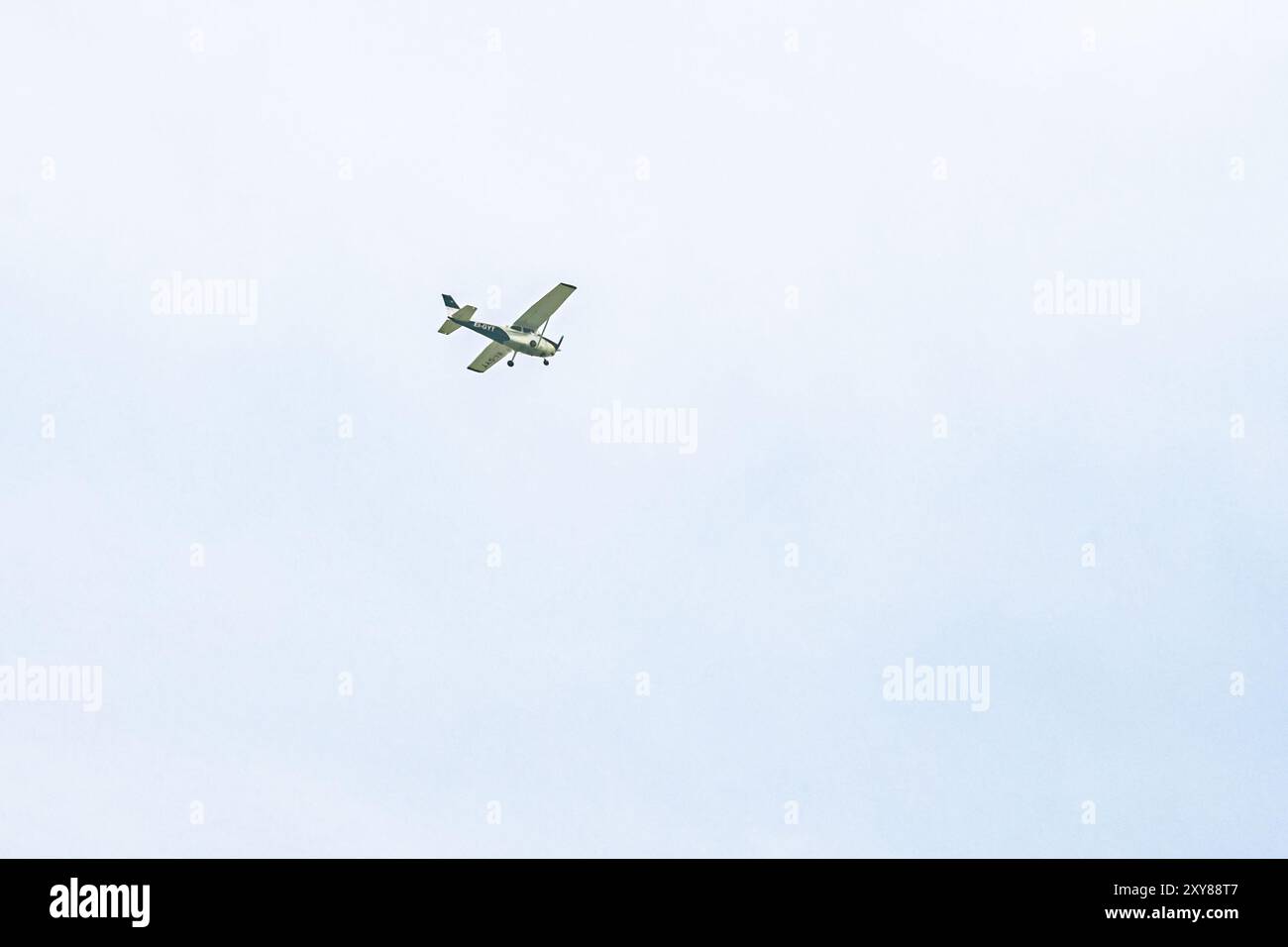 West Cork, Ireland, April 22, 2023. A small, single-engine airplane ...