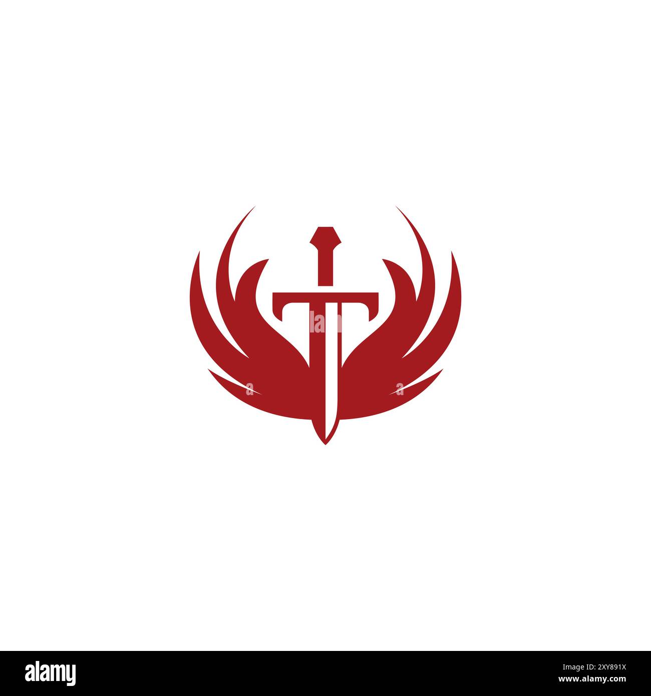 Sword Wing Logo Vector Stock Vector Image & Art - Alamy