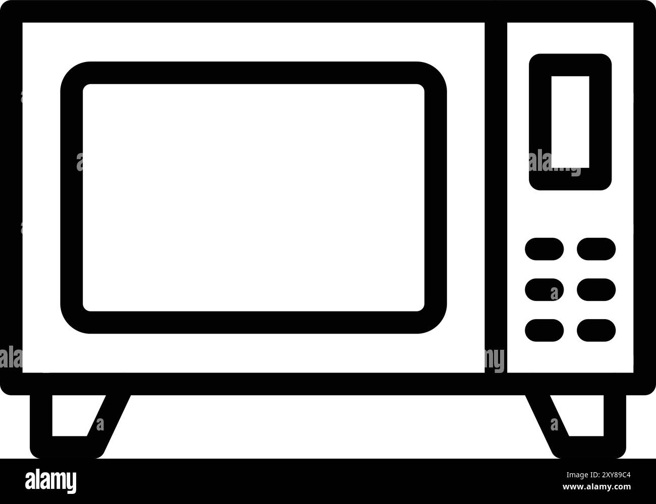Microwave oven icon image Stock Vector Images - Alamy