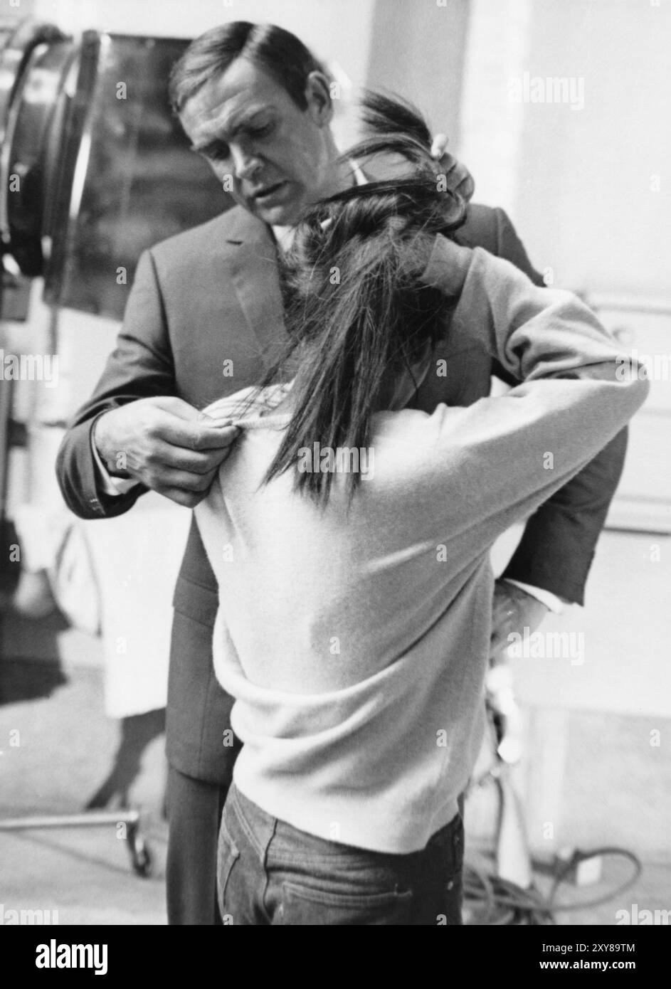 Scottish actor Sean Connery, in the part of James Bond in the newest James Bond movie You Only ...