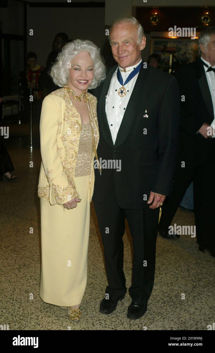Buzz Aldrin and wife Lois Driggs Cannon Aldrin attend the Annual White ...