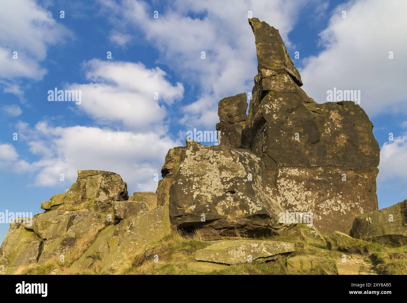 The Wainstones, North Yorkshire, England, UK Stock Photo - Alamy