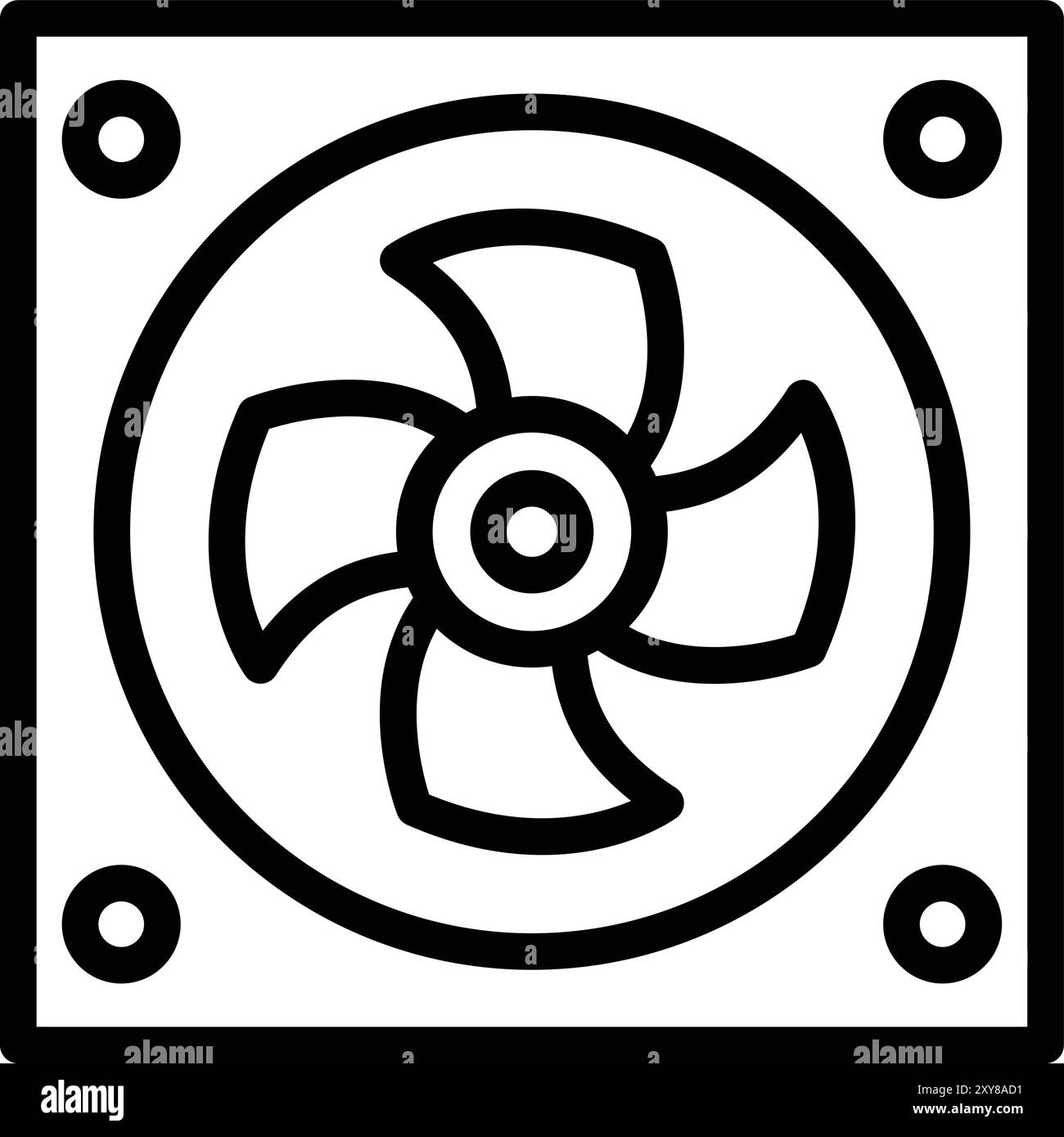 Fan icon simple style Stock Vector Images - Alamy