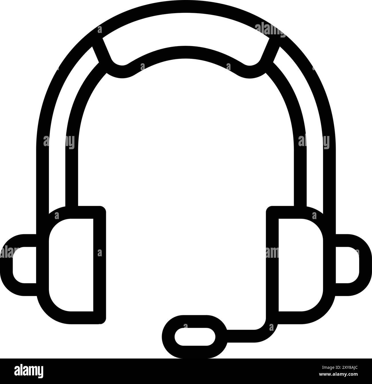 Symbol headphone icon image Black and White Stock Photos & Images - Alamy
