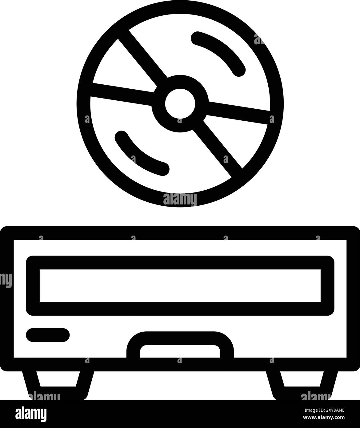 Cd rom icon vector Cut Out Stock Images & Pictures - Alamy