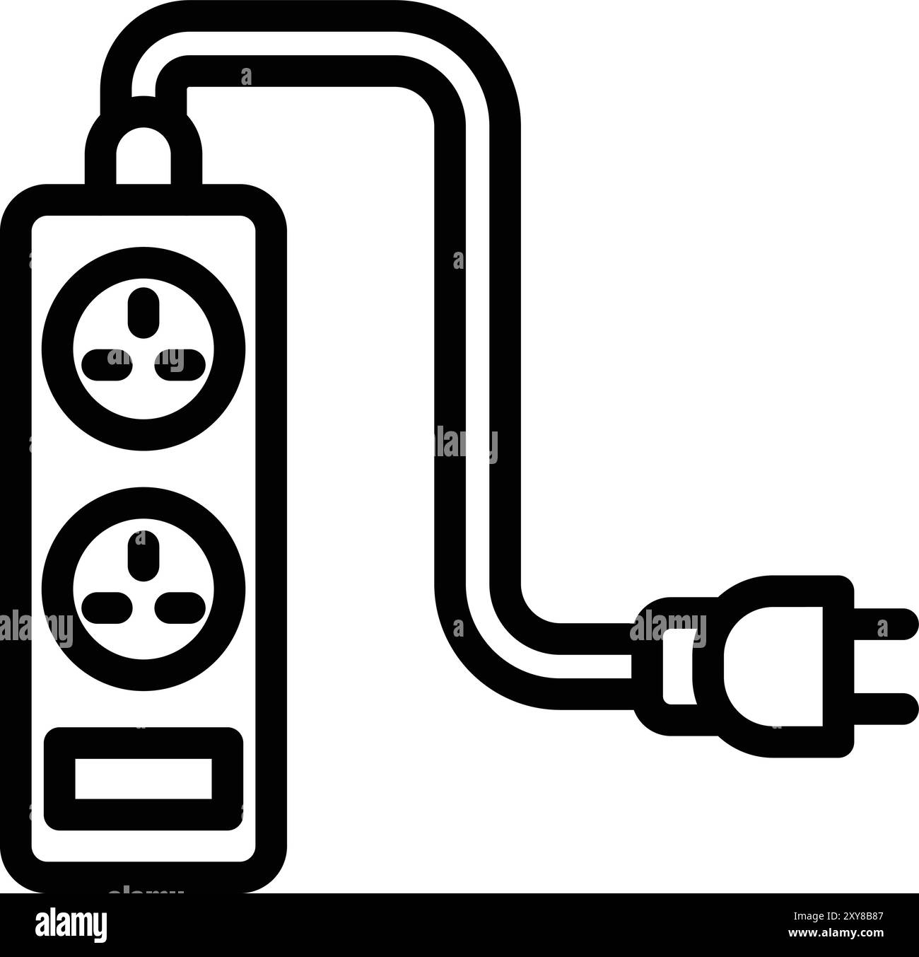 Extension cord icon Stock Vector Images - Alamy