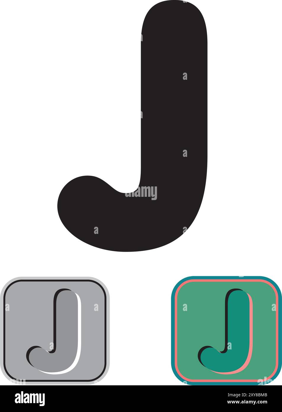 Art Blister Initial Caps Font Capital Letter J vector design ...