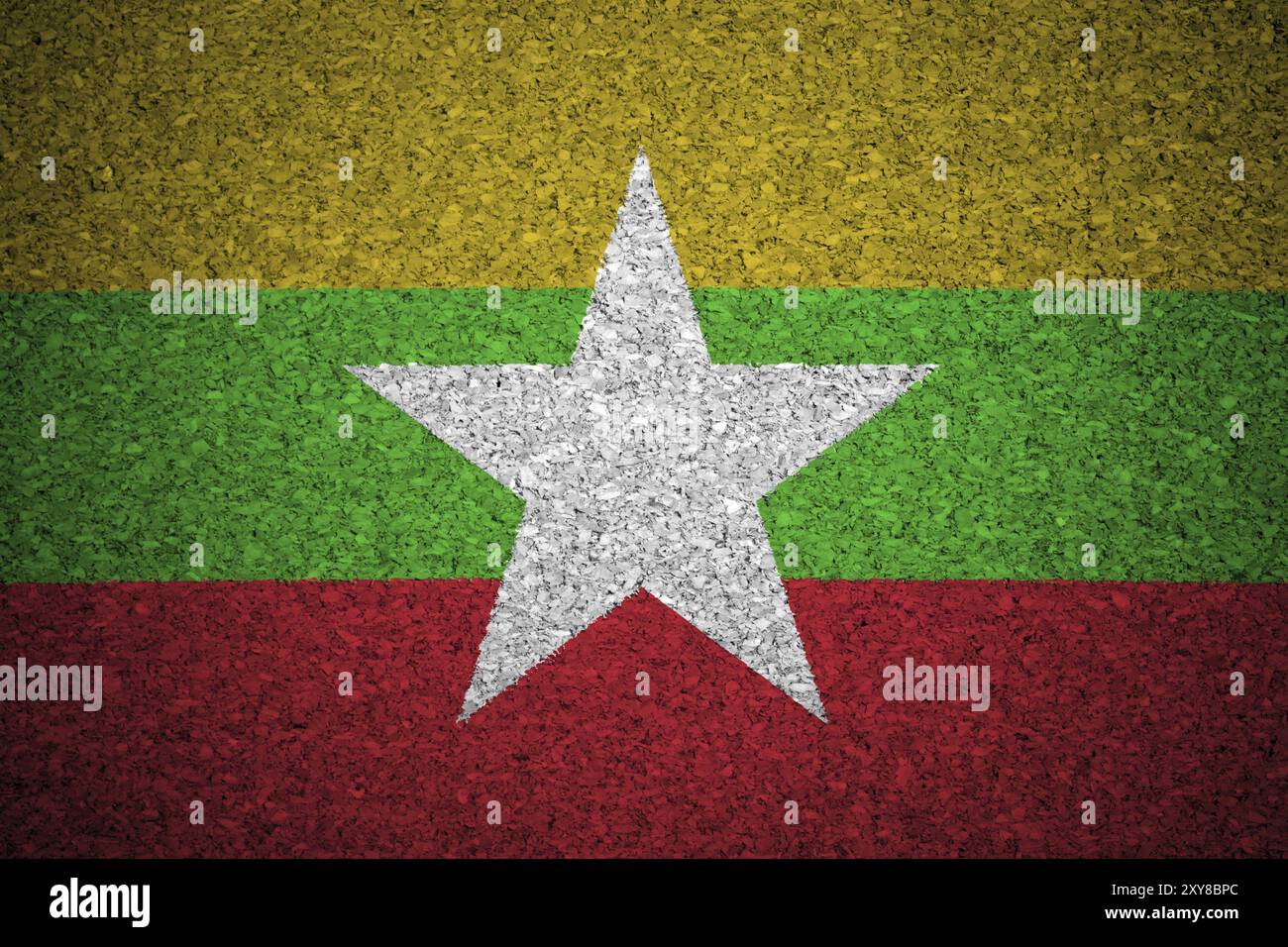 Myanmar painted flag hi-res stock photography and images - Alamy