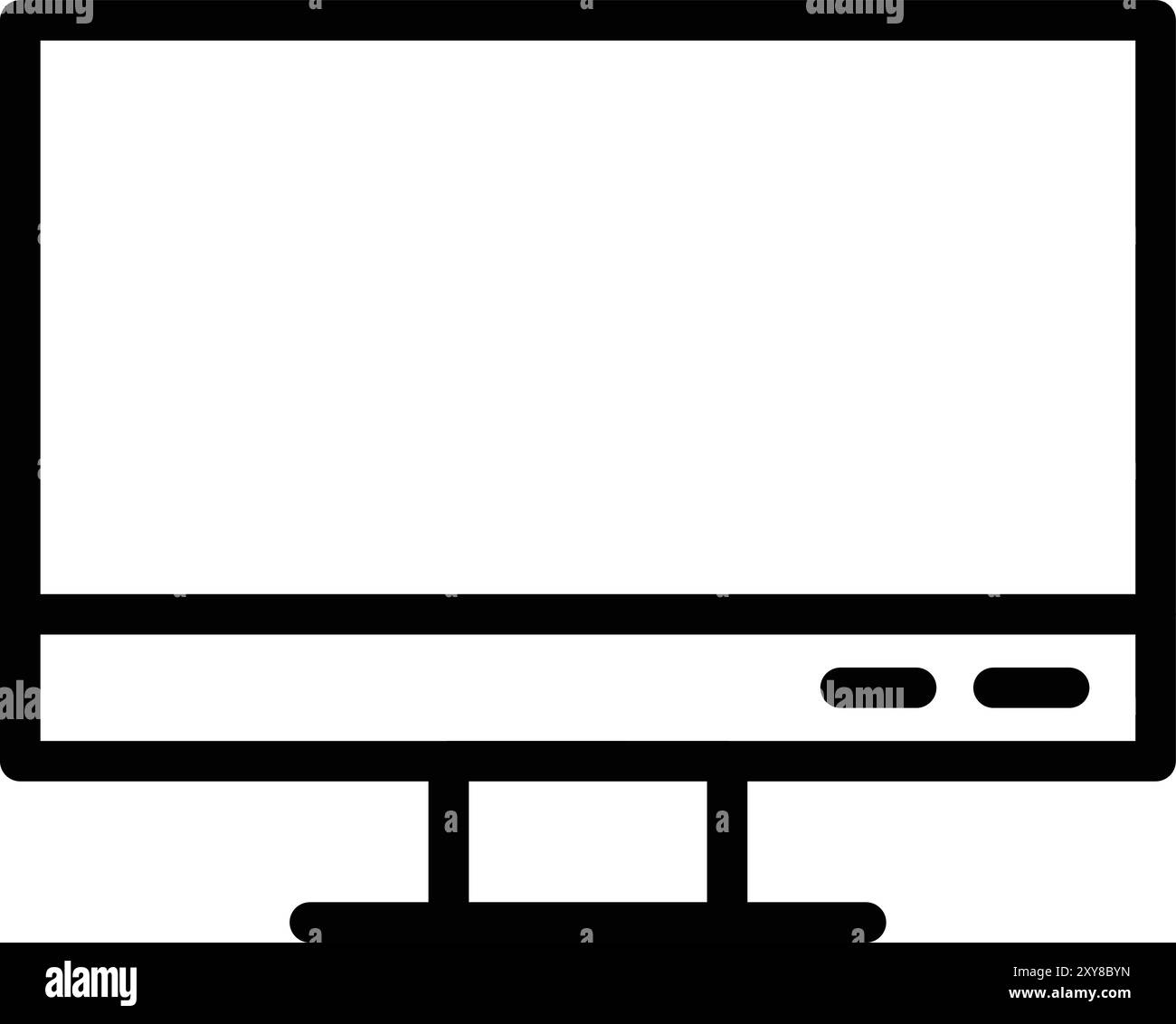 Computer monitor pixel perfect Stock Vector Images - Alamy