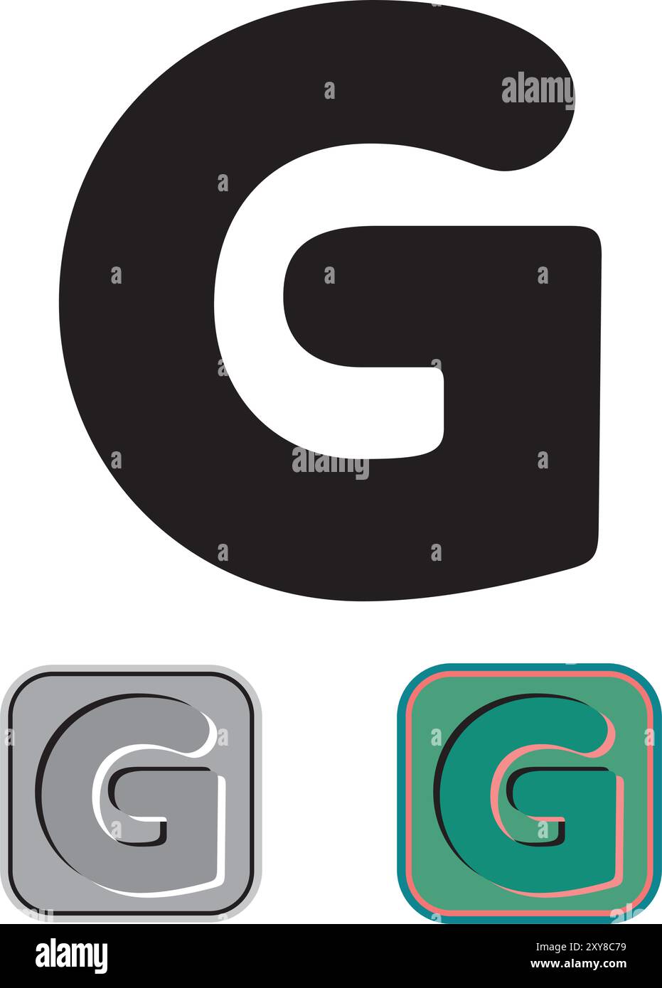 Art Blister Initial Caps Font Capital Letter G vector design ...